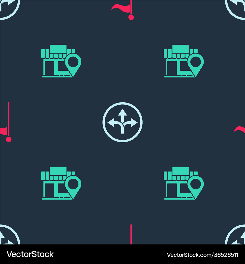 Set location marker road traffic sign Royalty Free Vector