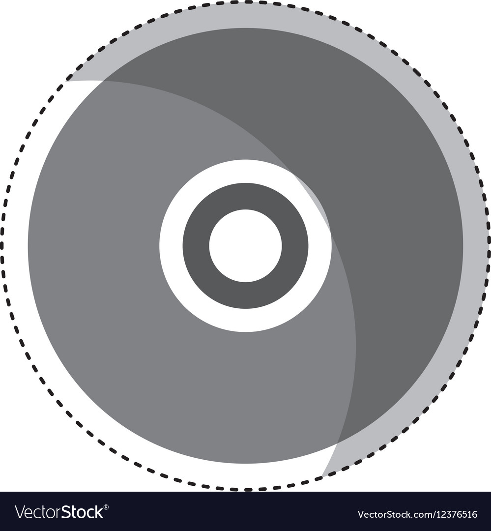 Compact disk audio device icon Royalty Free Vector Image