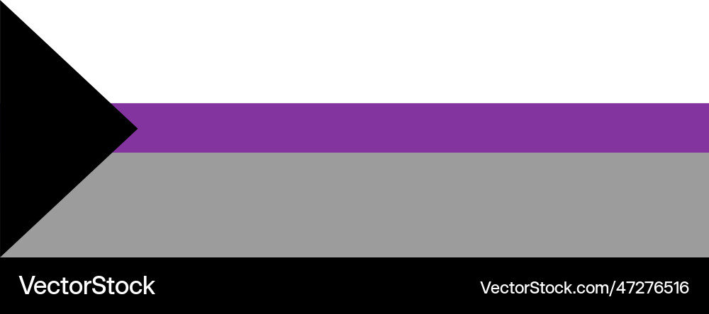Demisexuality lgbtq pride flag in isolated Vector Image