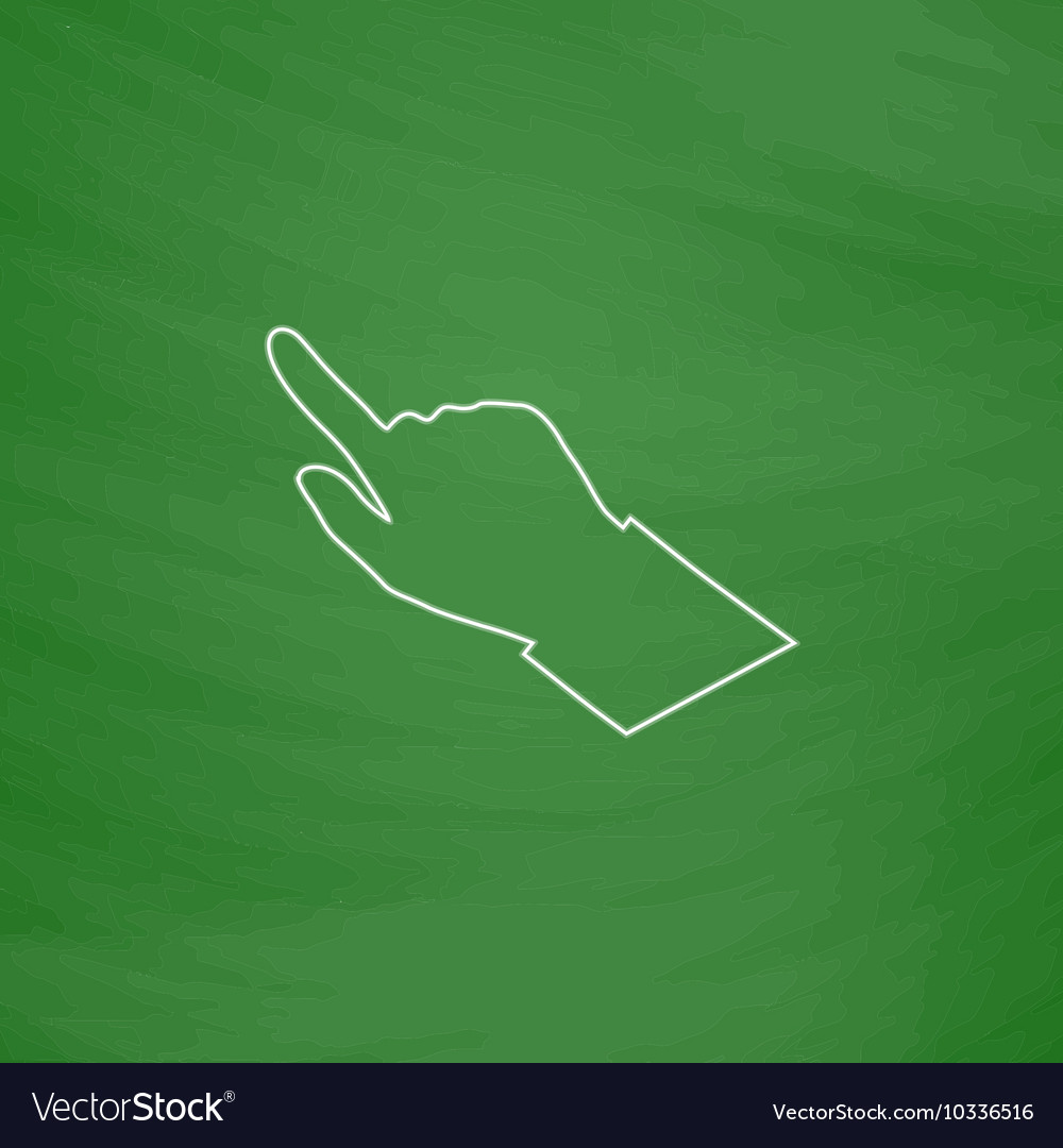 Hand cursor computer symbol Royalty Free Vector Image