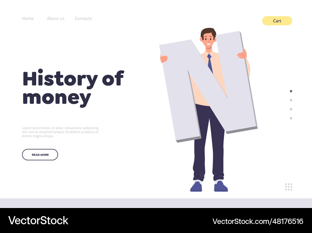 History of money evolution cash transformation Vector Image