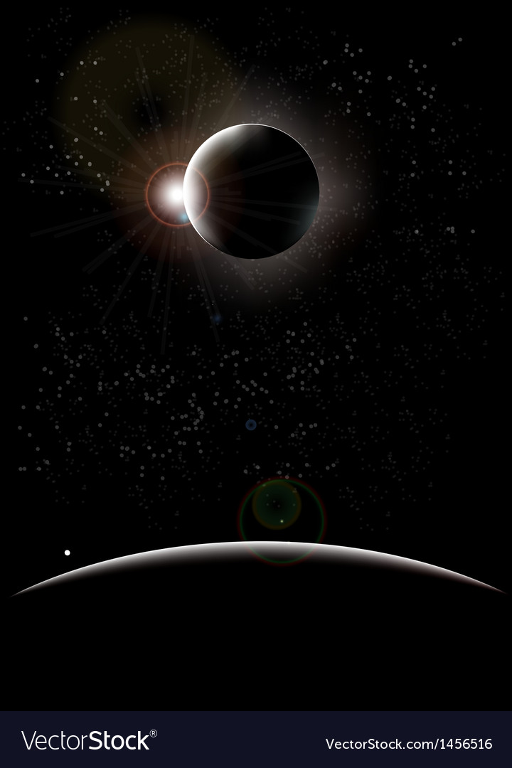 Moon eclipse Royalty Free Vector Image - VectorStock