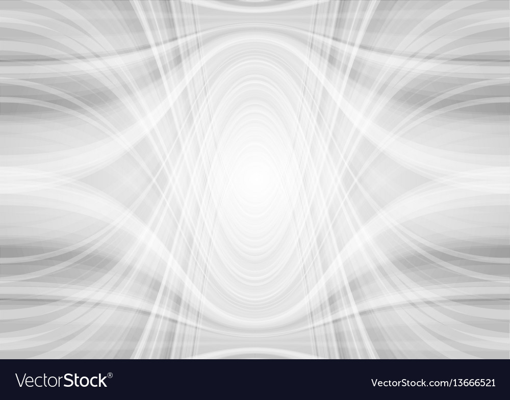 Abstract light grey tech wavy pattern background Vector Image
