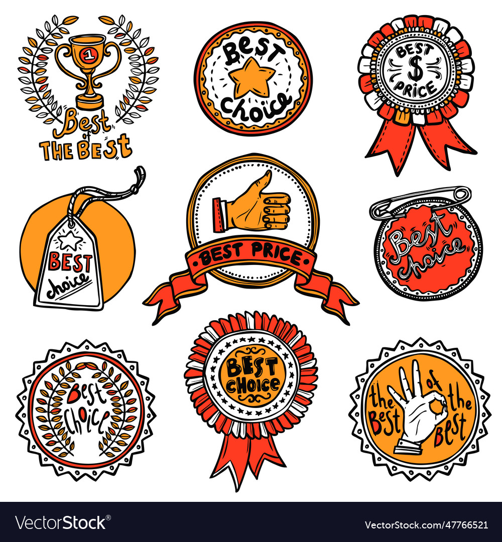 Best choice label Royalty Free Vector Image - VectorStock