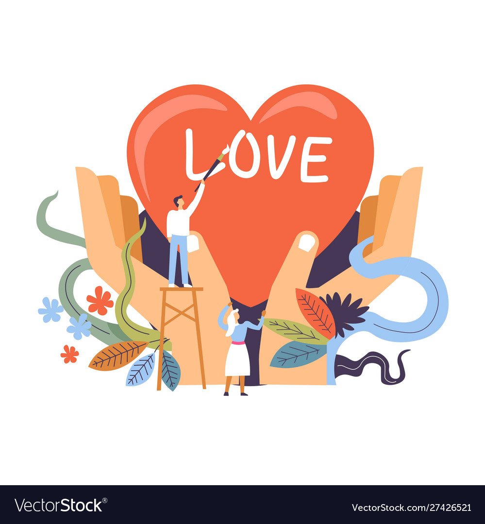 Building a relationship concept Royalty Free Vector Image
