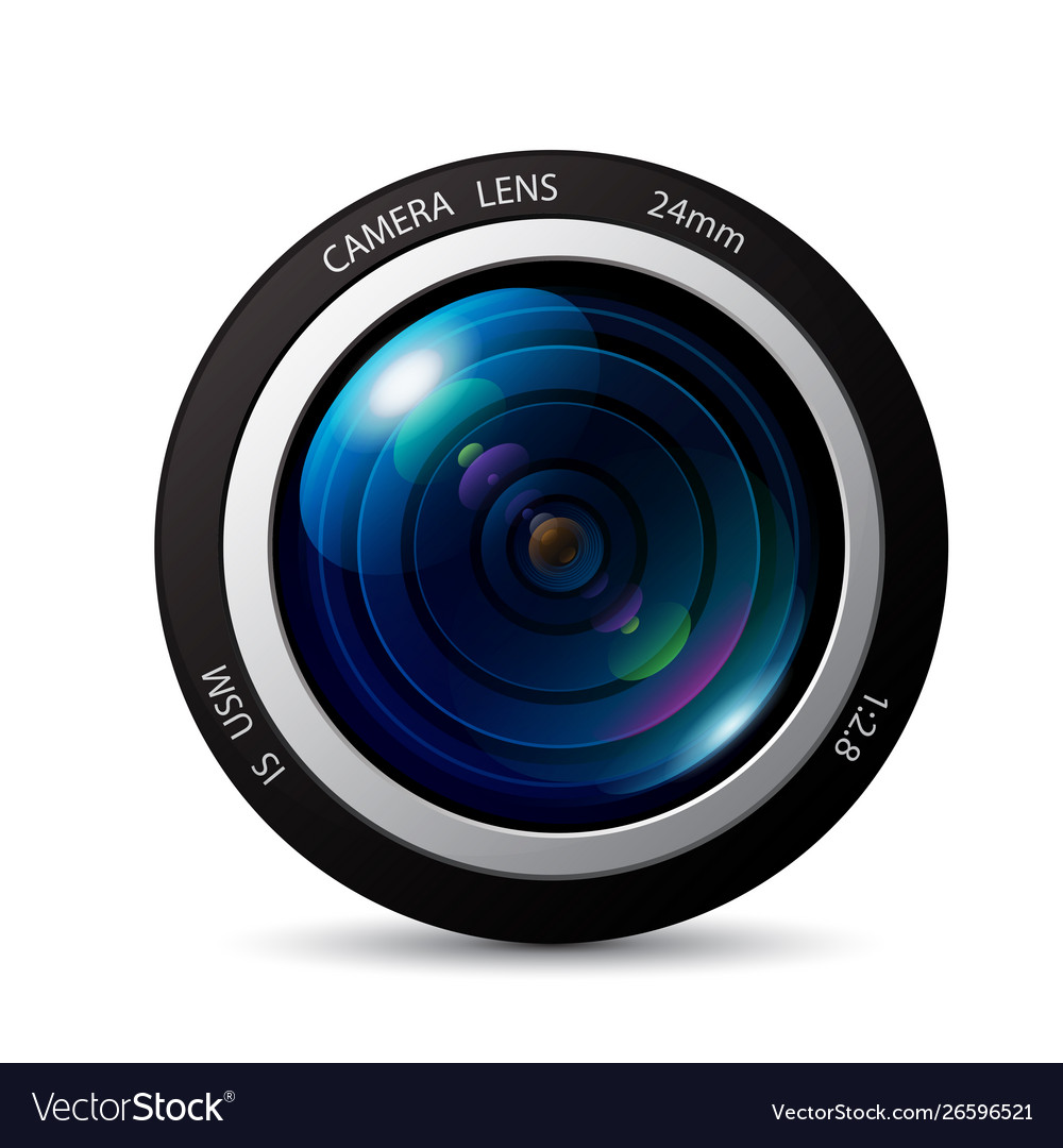 Camera lens icon Royalty Free Vector Image - VectorStock