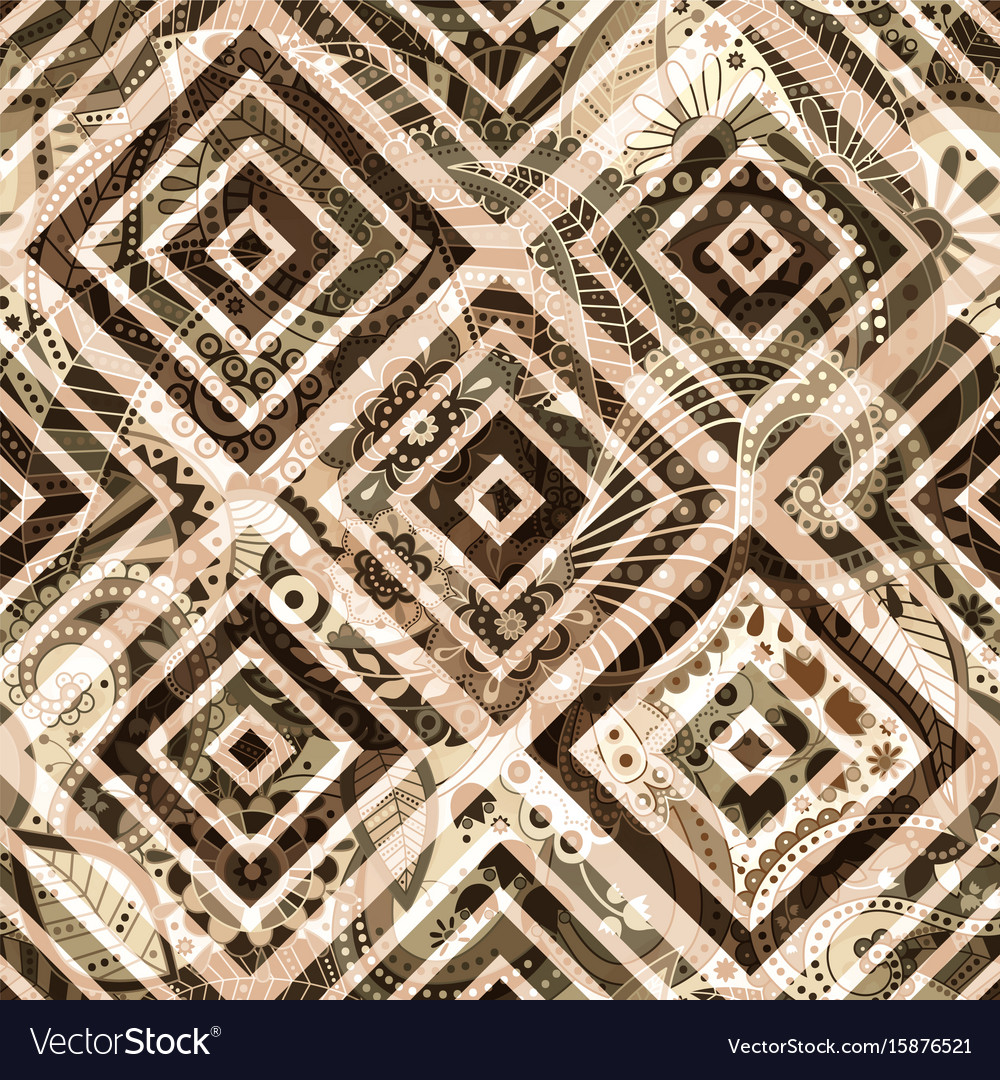 Colorful abstract seamless pattern geometric Vector Image