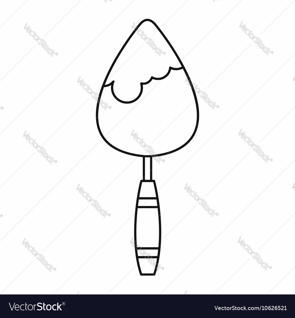 Construction trowel icon outline style Royalty Free Vector Construction trowel icon outline style Royalty Free Vector