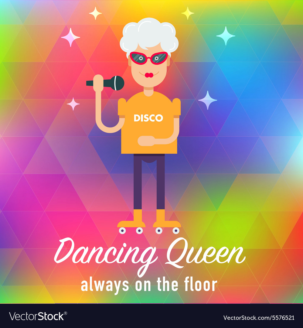 Dancing queen Royalty Free Vector Image - VectorStock
