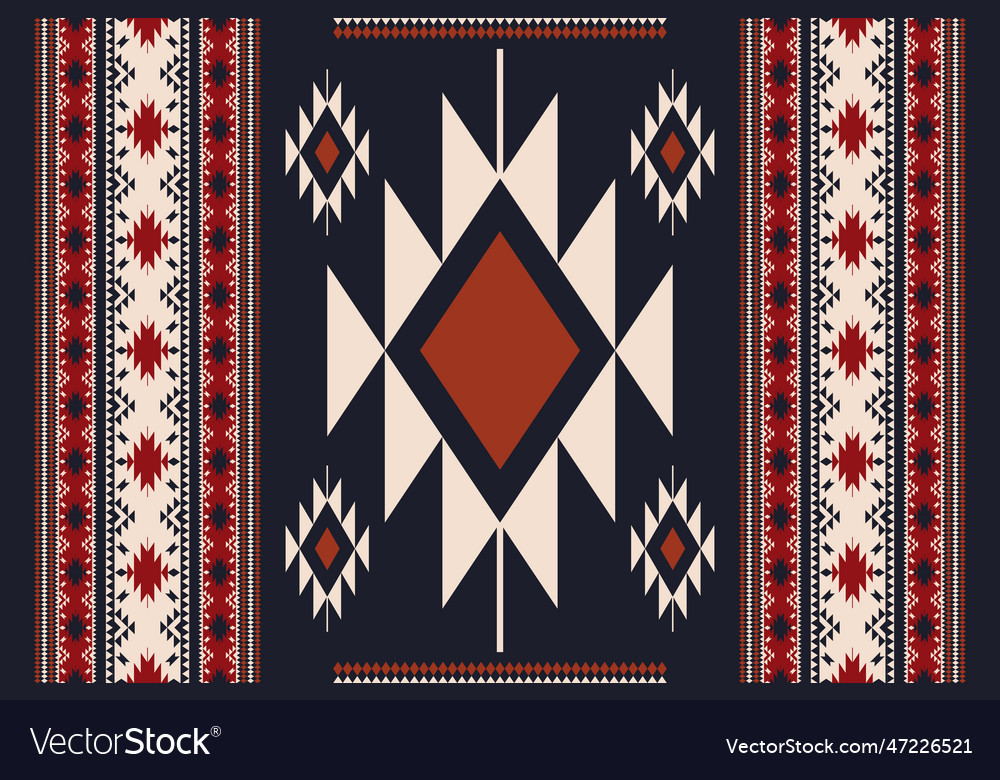 Ethnic geometric pattern Royalty Free Vector Image