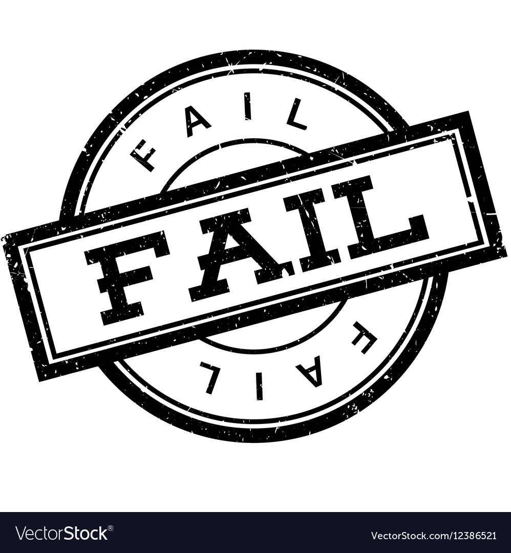 Fail rubber stamp Royalty Free Vector Image - VectorStock