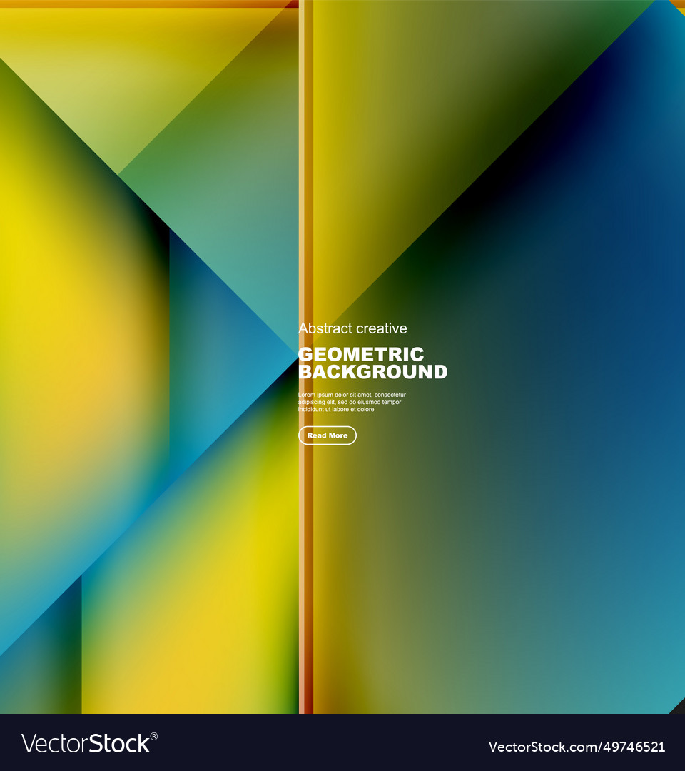 Gradient triangles abstract background Royalty Free Vector