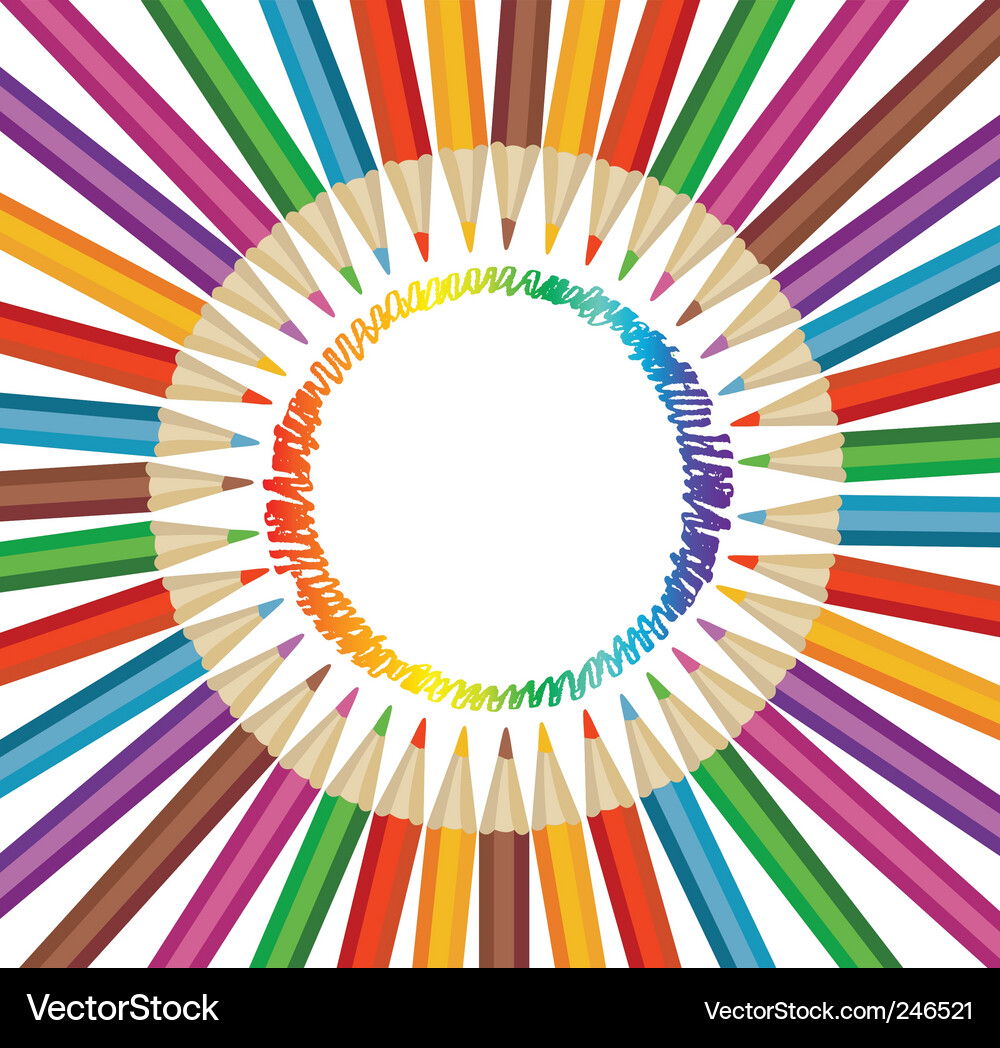 Pencil background Royalty Free Vector Image - VectorStock
