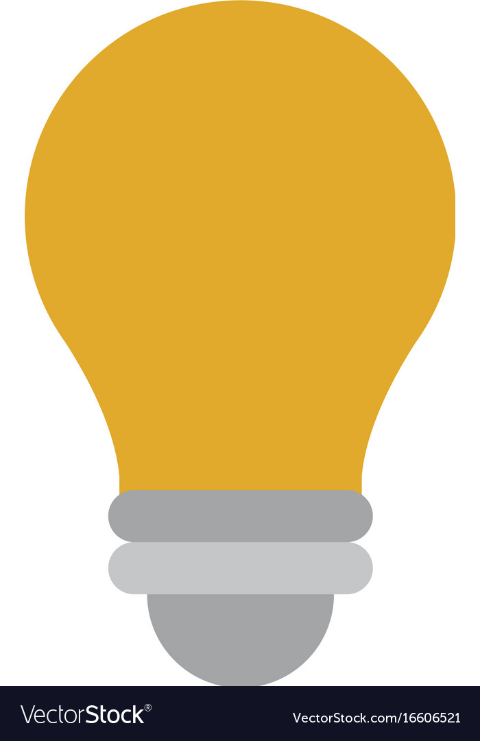 Regular lightbulb icon image Royalty Free Vector Image