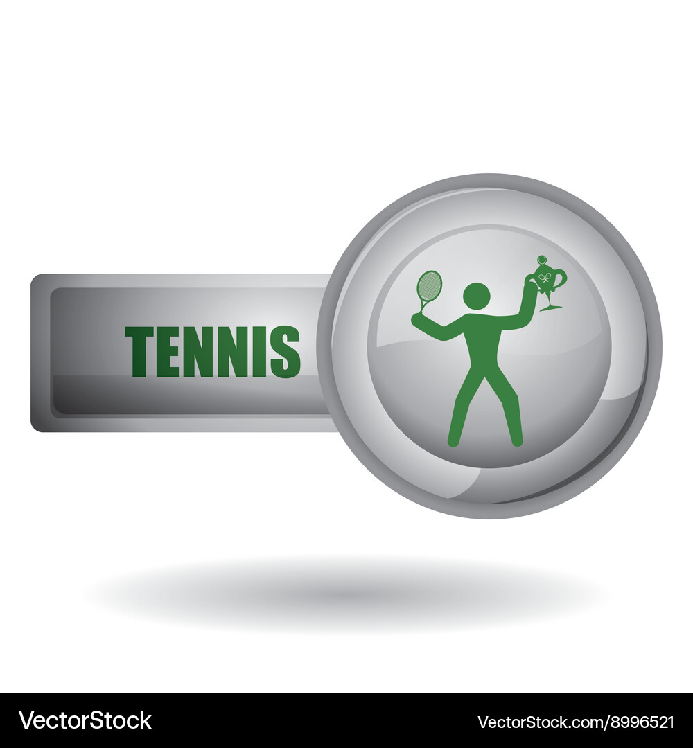 Tennis design sport icon isolated Royalty Free Vector Image