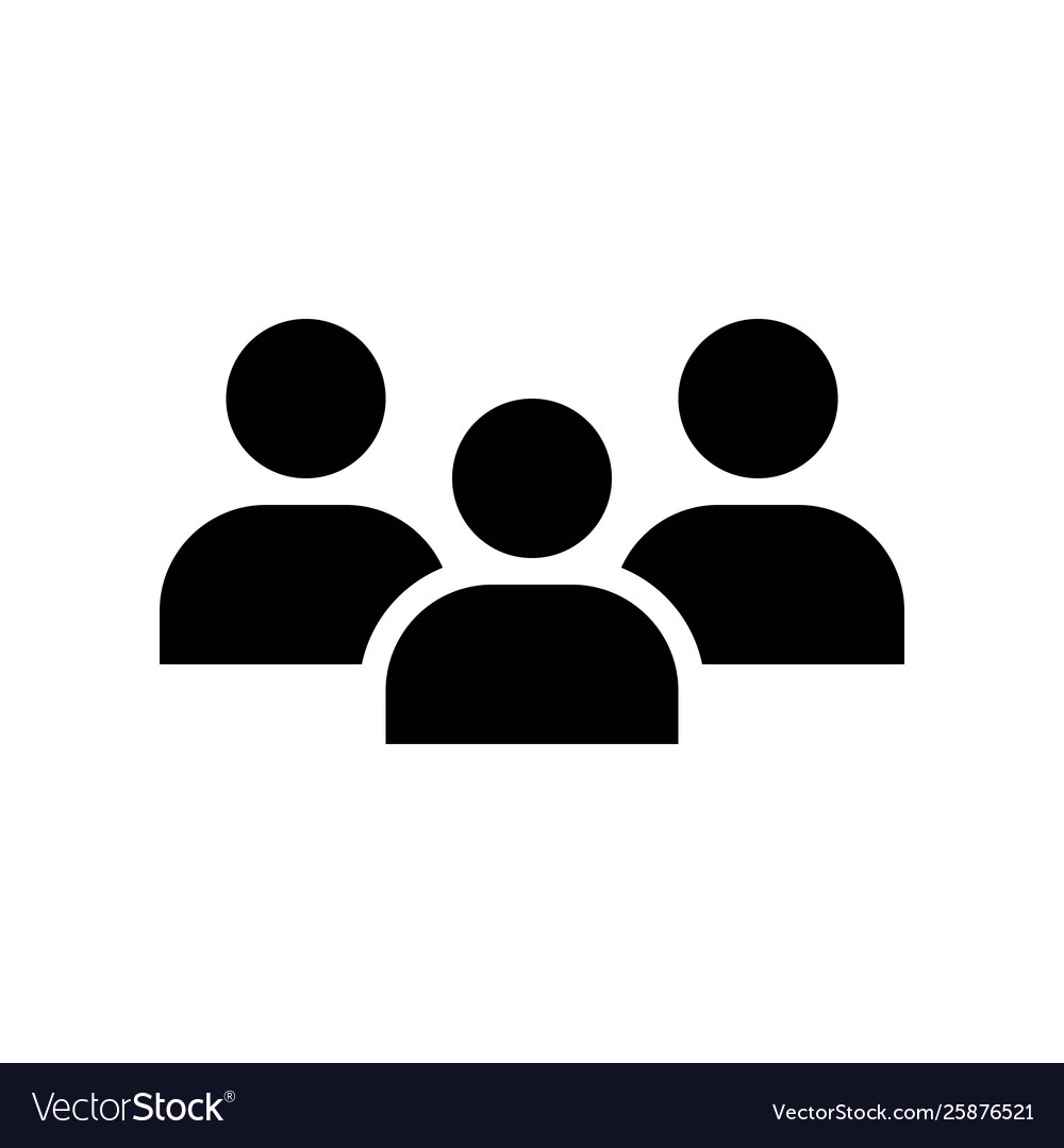 User group digital marketing solid style icon Vector Image