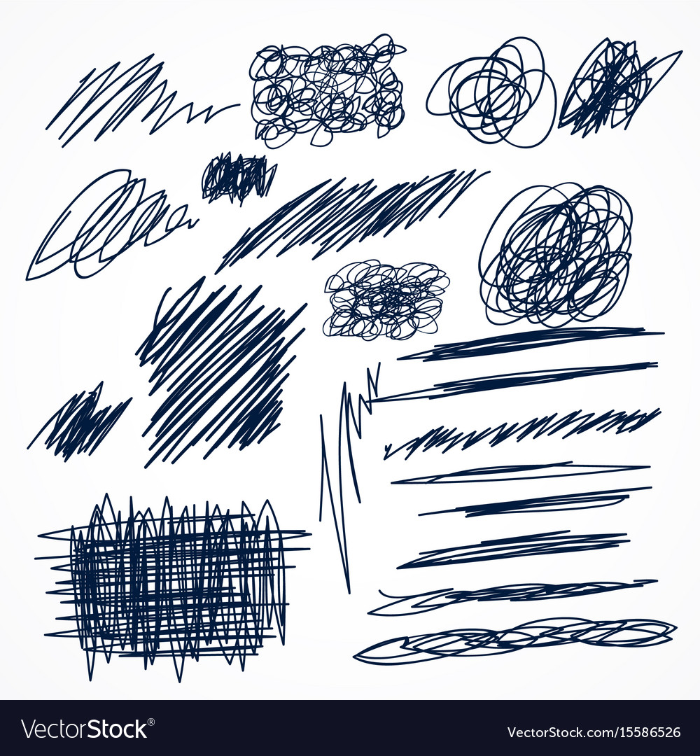Ink Scribble Collection Royalty Free Vector Image