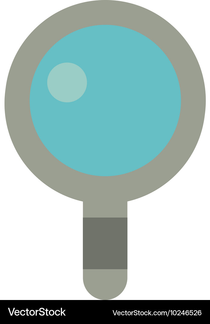 Lupe magnifying glass instrument icon Royalty Free Vector