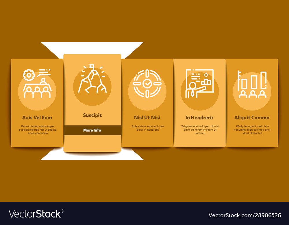 Mentor relationship onboarding elements icons set Vector Image