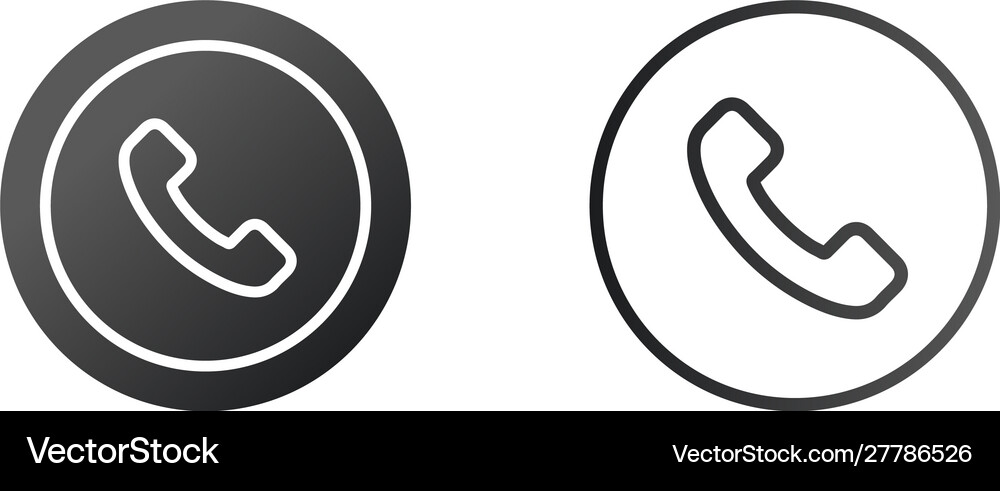 Phone icon sign stock on white background Vector Image