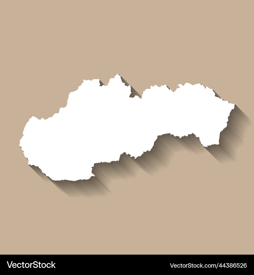 Slovakia country map silhouette Royalty Free Vector Image