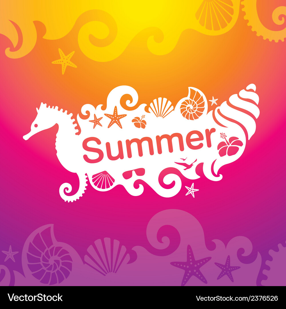 Summer 01 Royalty Free Vector Image - VectorStock