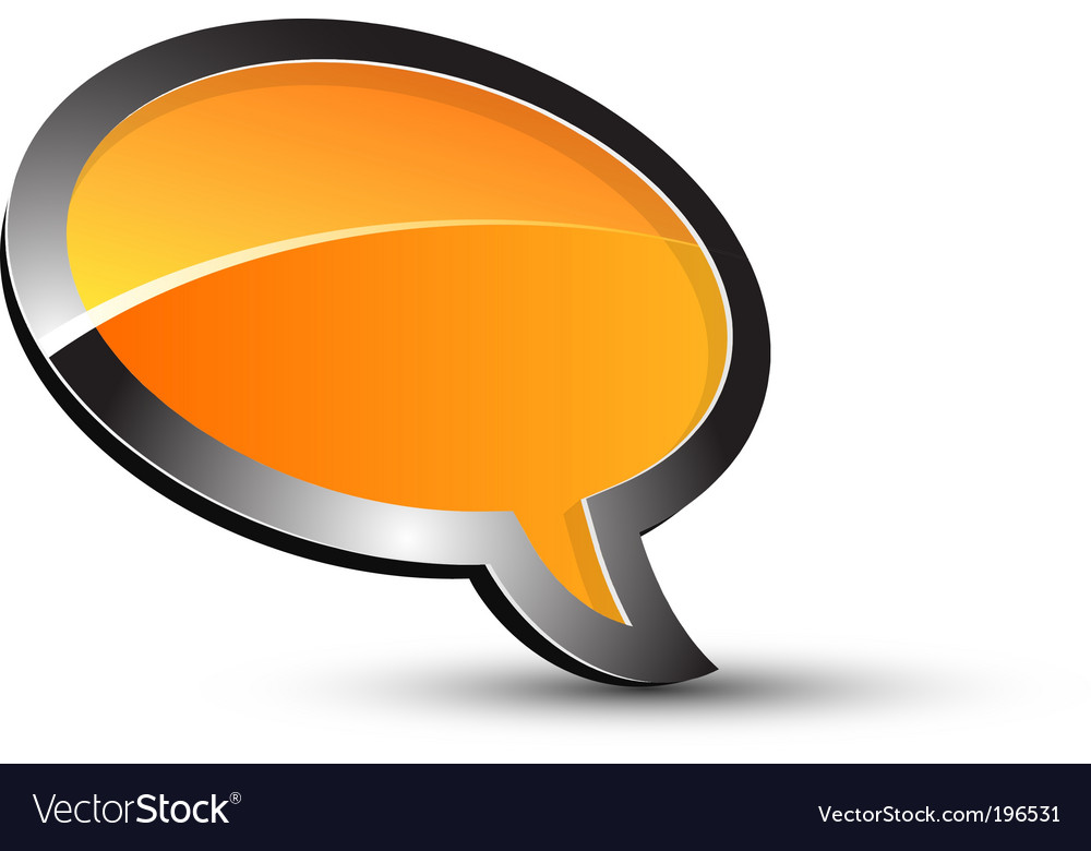 Balloon conversation Royalty Free Vector Image