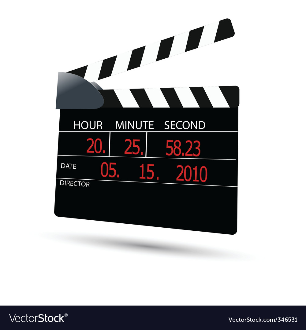 Clapper board Royalty Free Vector Image - VectorStock