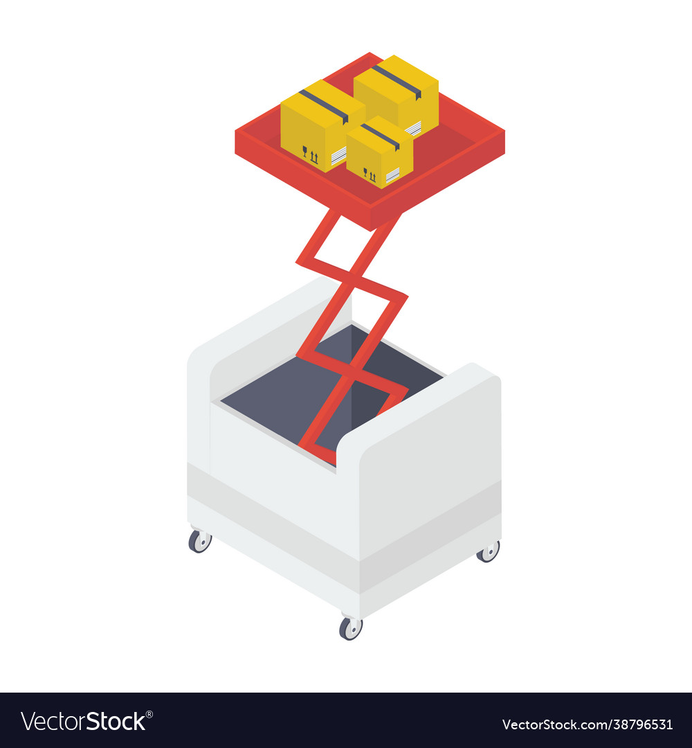Parcel lifting Royalty Free Vector Image - VectorStock