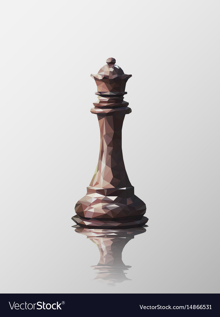 Queen low poly Royalty Free Vector Image - VectorStock