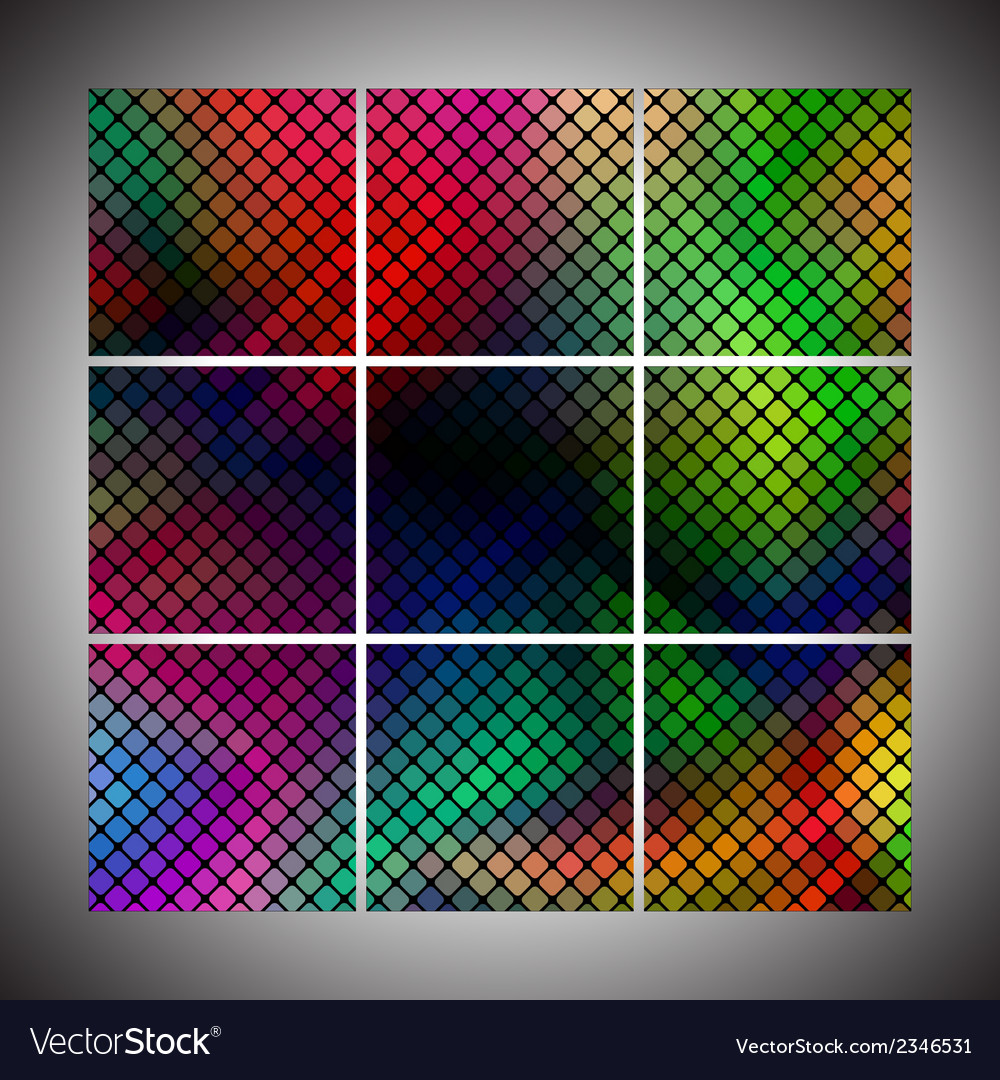 Set of colorful dotted backgrounds Royalty Free Vector Image