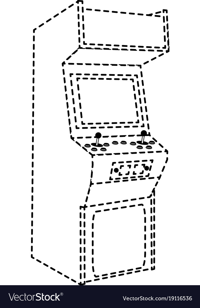 Arcade machine design Royalty Free Vector Image