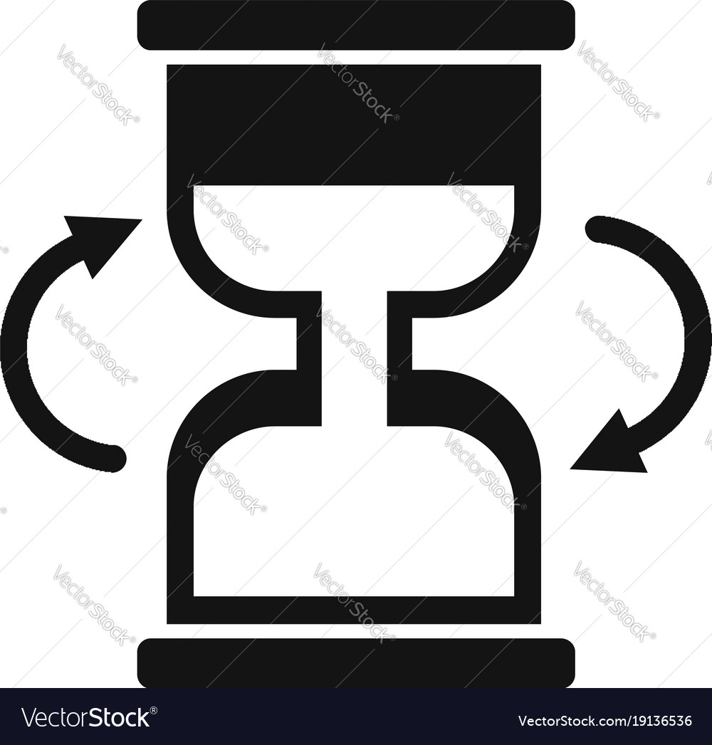 Cursor loading icon simple black style Royalty Free Vector