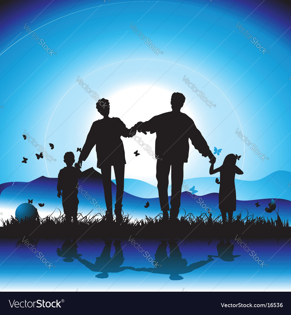 Happy family Royalty Free Vector Image - VectorStock