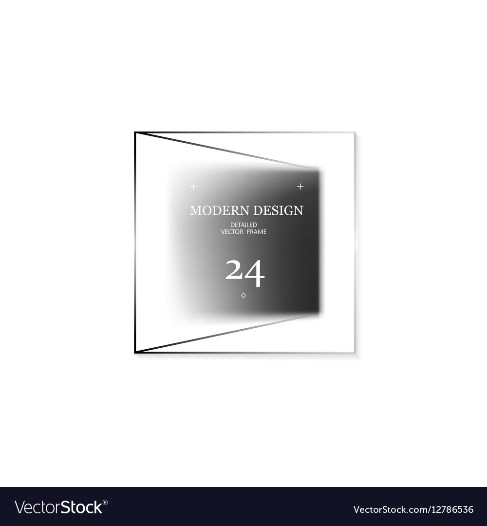 Square Blurred frame Royalty Free Vector Image