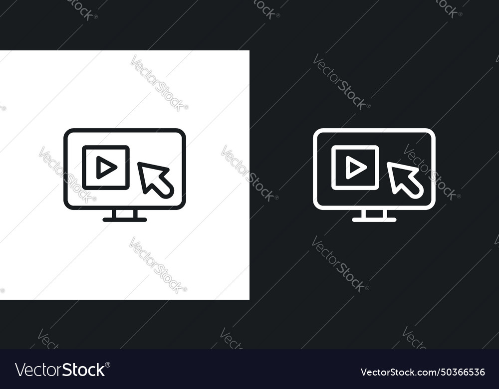 Tutorials icon set multimedia learning content Vector Image