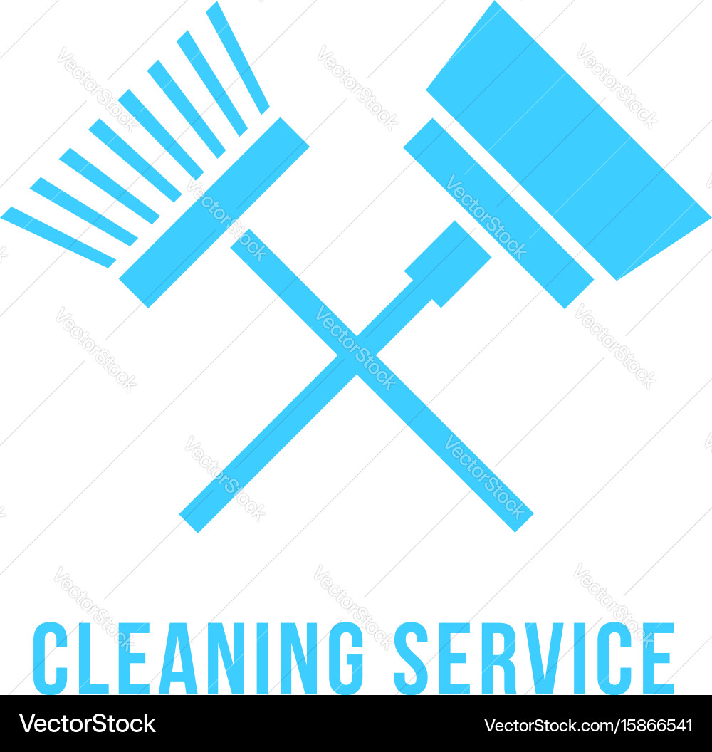 Cleaning service icon with vacuum cleaner and Vector Image