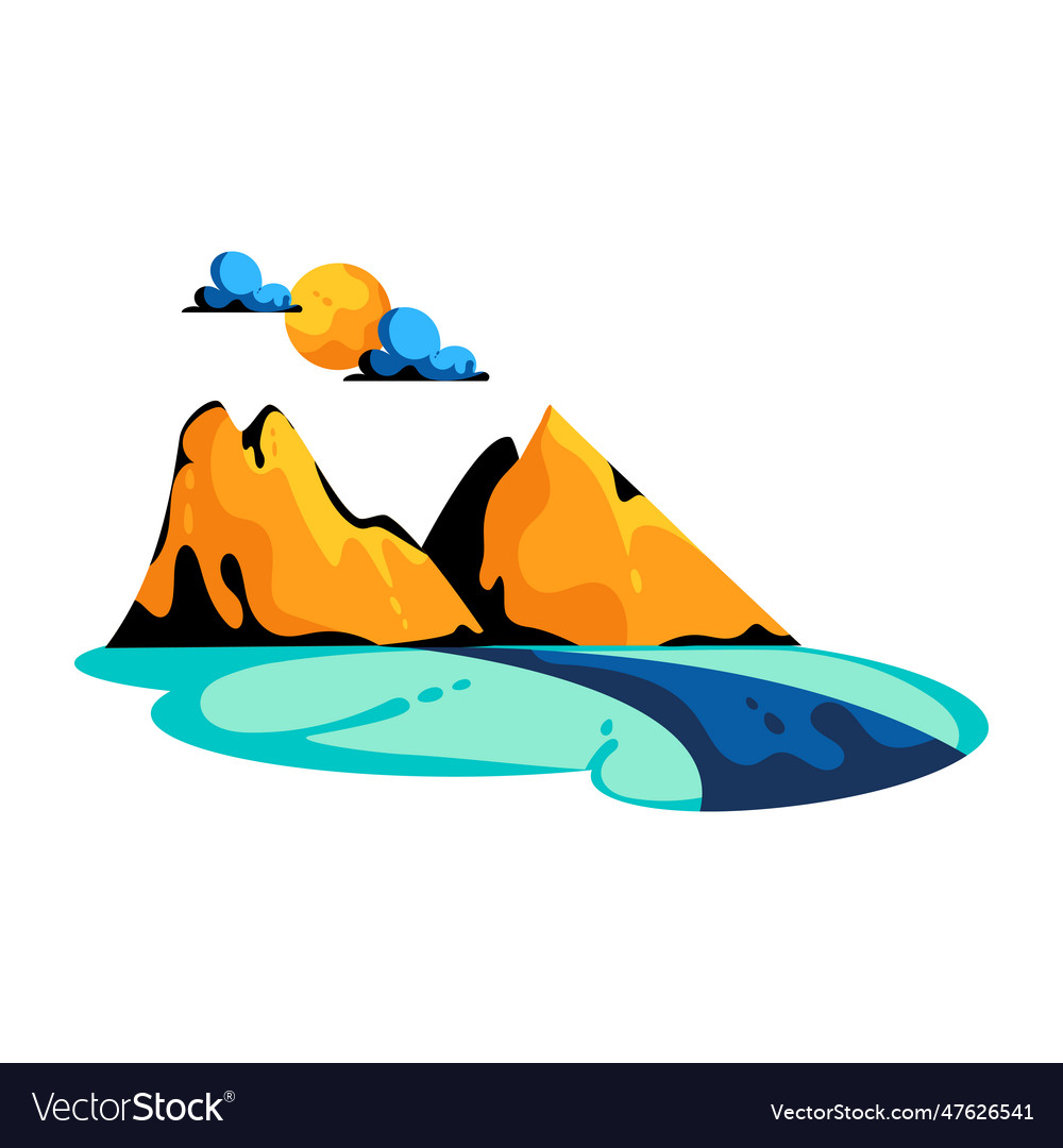 Mountains Royalty Free Vector Image - VectorStock