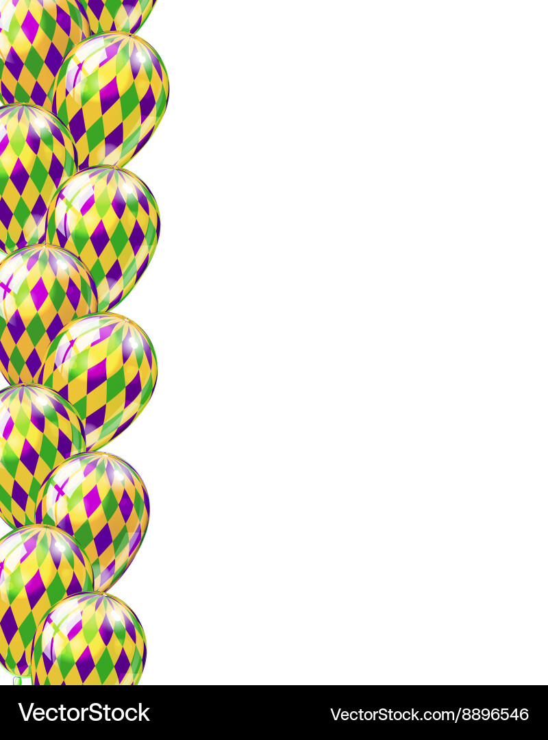 Carnival party or celebration seamless border with