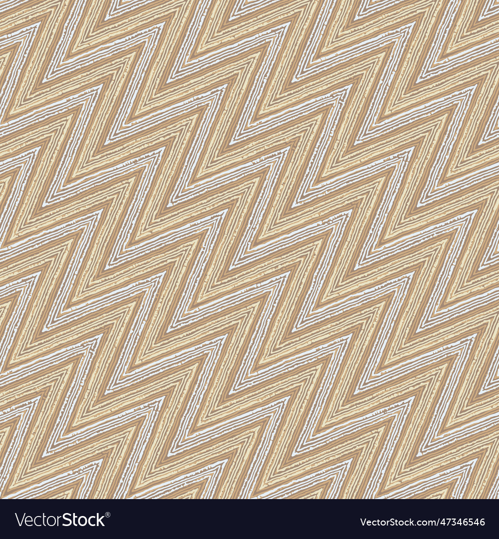 Contour textured zigzag pattern Royalty Free Vector Image