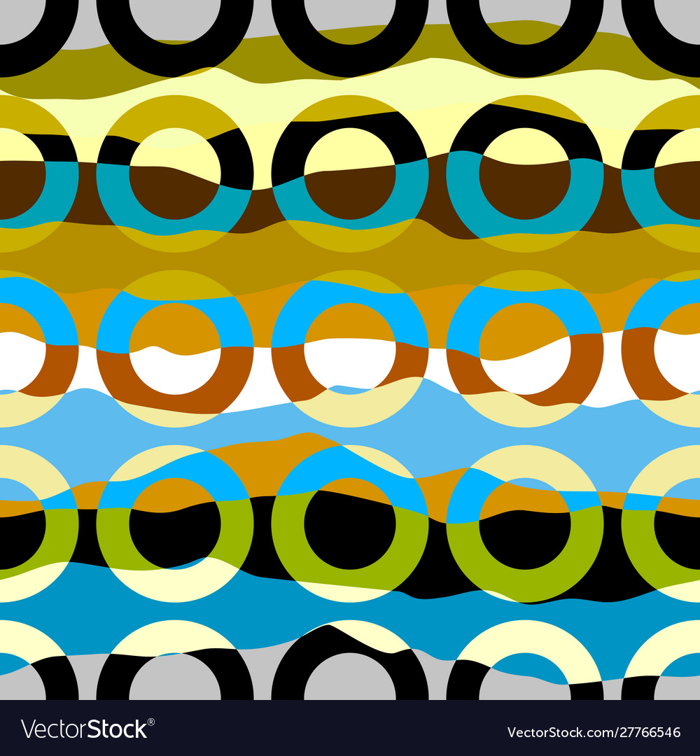 Geometric pattern in a patchwork collage style Vector Image