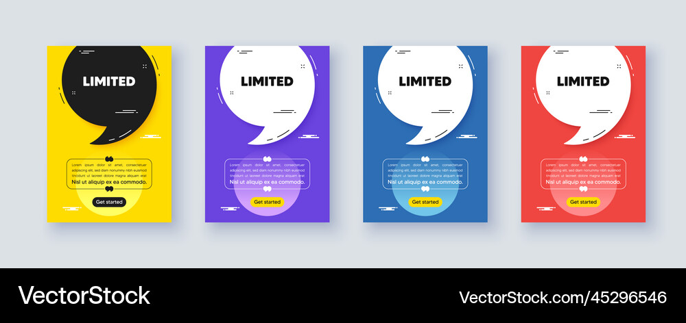 Limited symbol special offer sign poster frame Vector Image