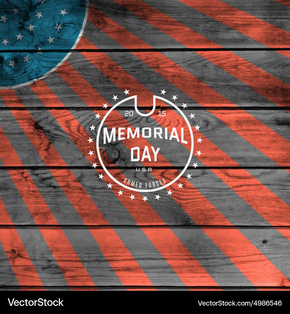Memorial day badges logos and labels for any use Vector Image