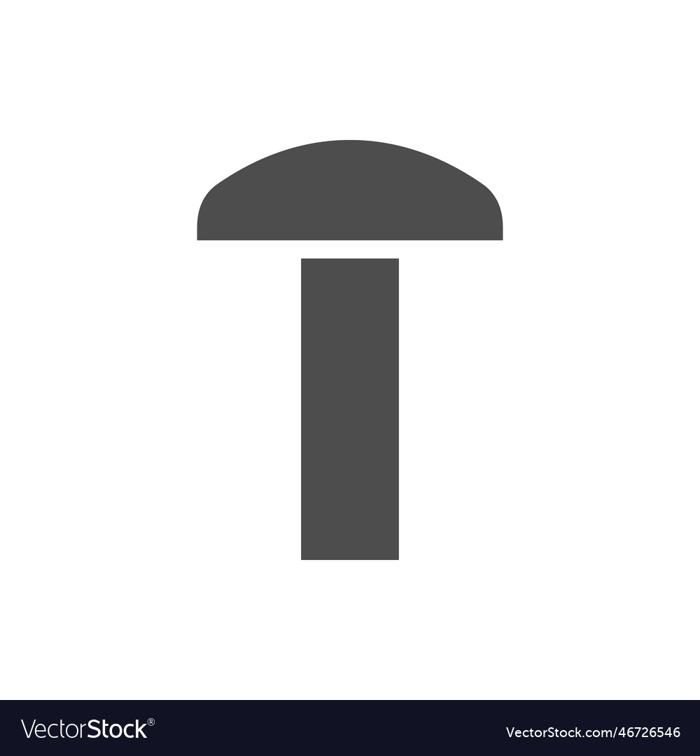 Solid rivet line outline icon Royalty Free Vector Image