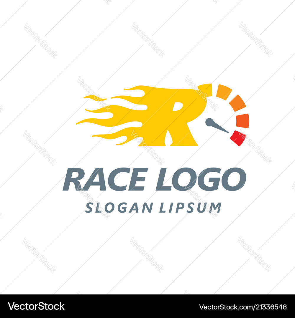 Speedometer logo icon eps10 isolated badge speedo Vector Image