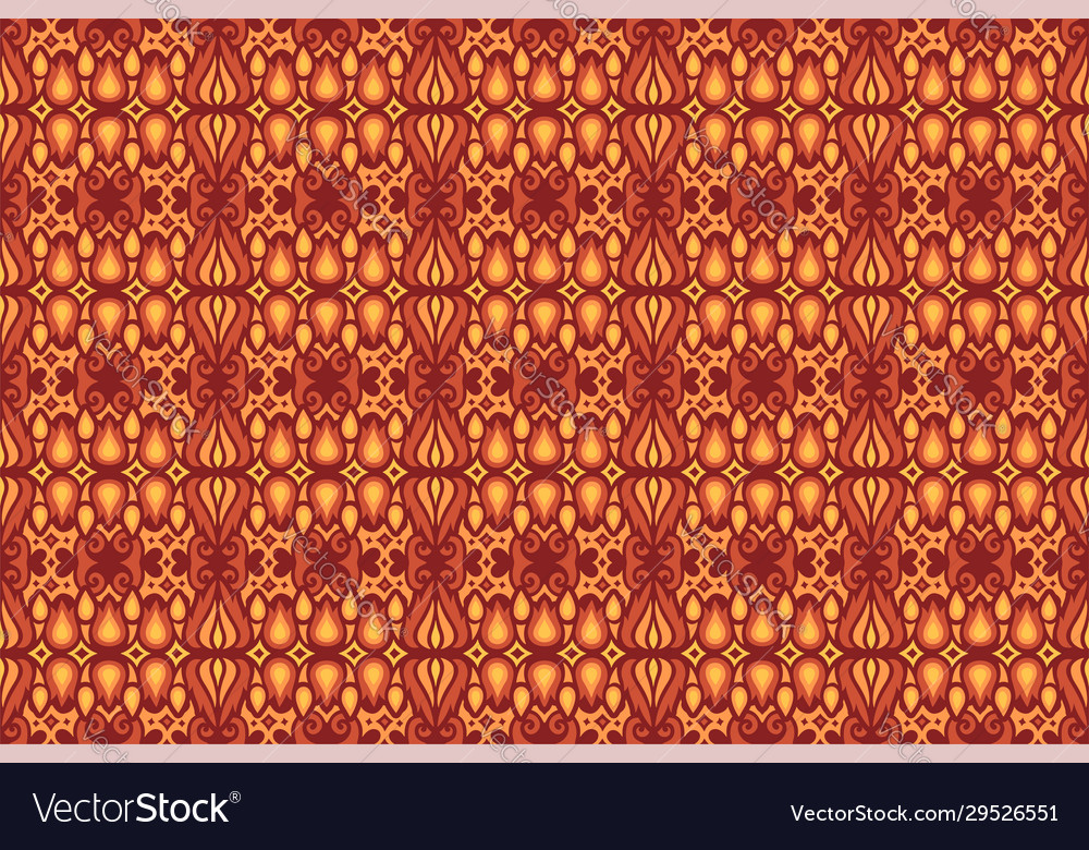 Abstract red seamless pattern with fire flames Vector Image