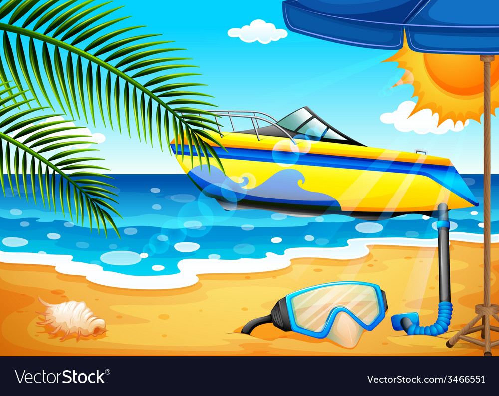 Beach Royalty Free Vector Image - VectorStock