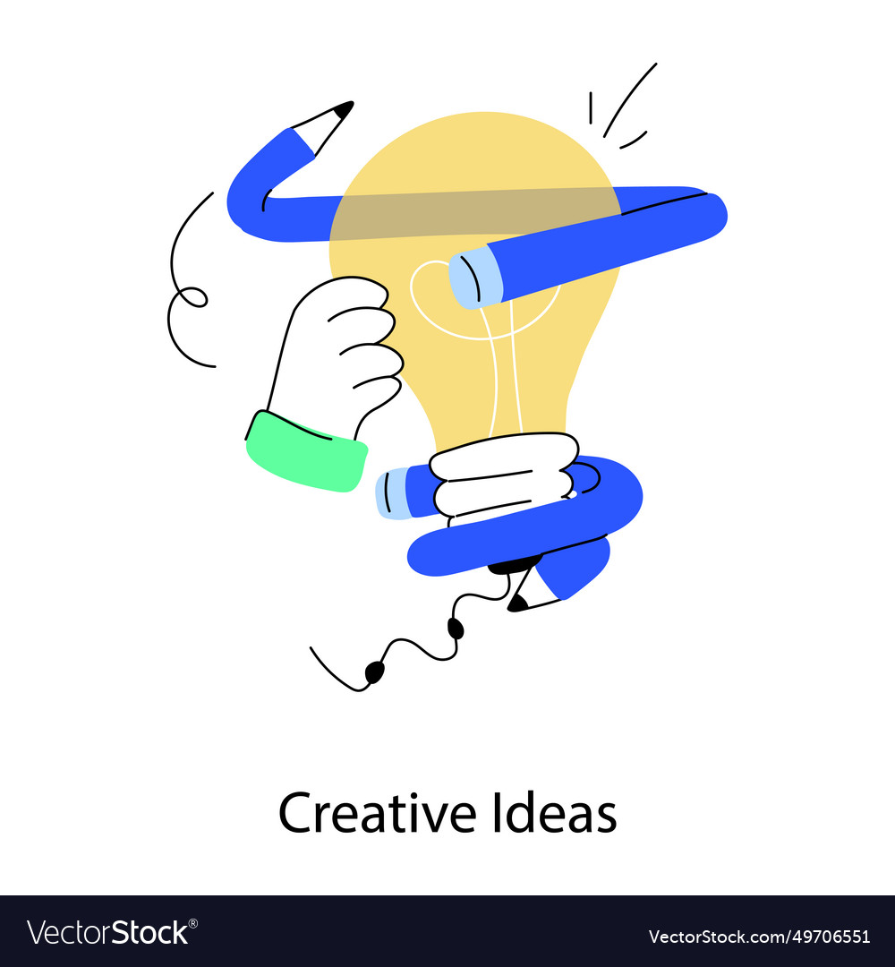 Creative ideas Royalty Free Vector Image - VectorStock