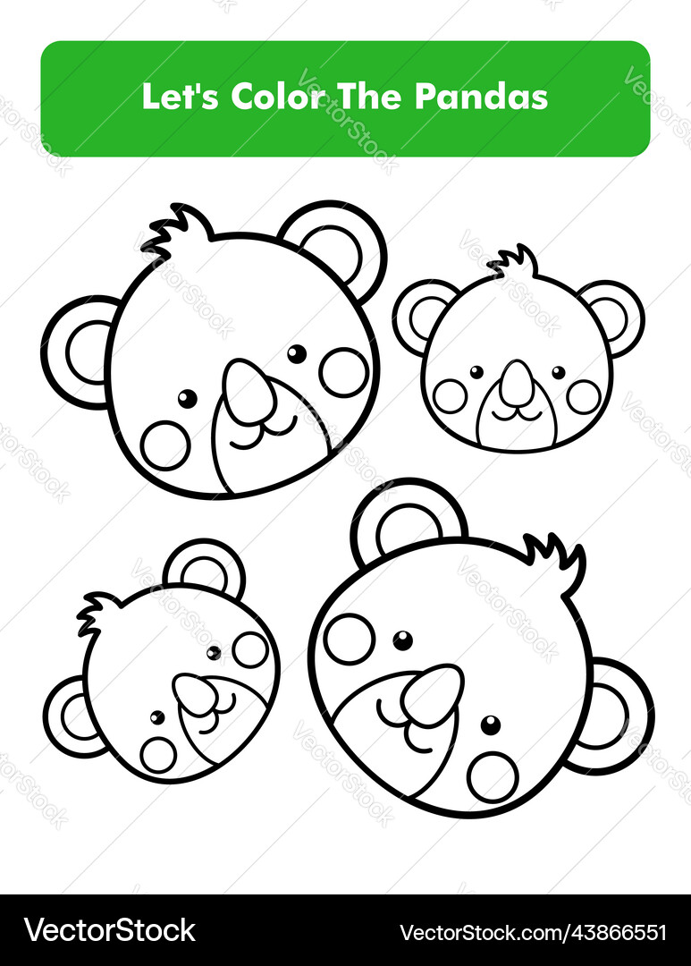 Cute koala coloring book page in letter size Vector Image