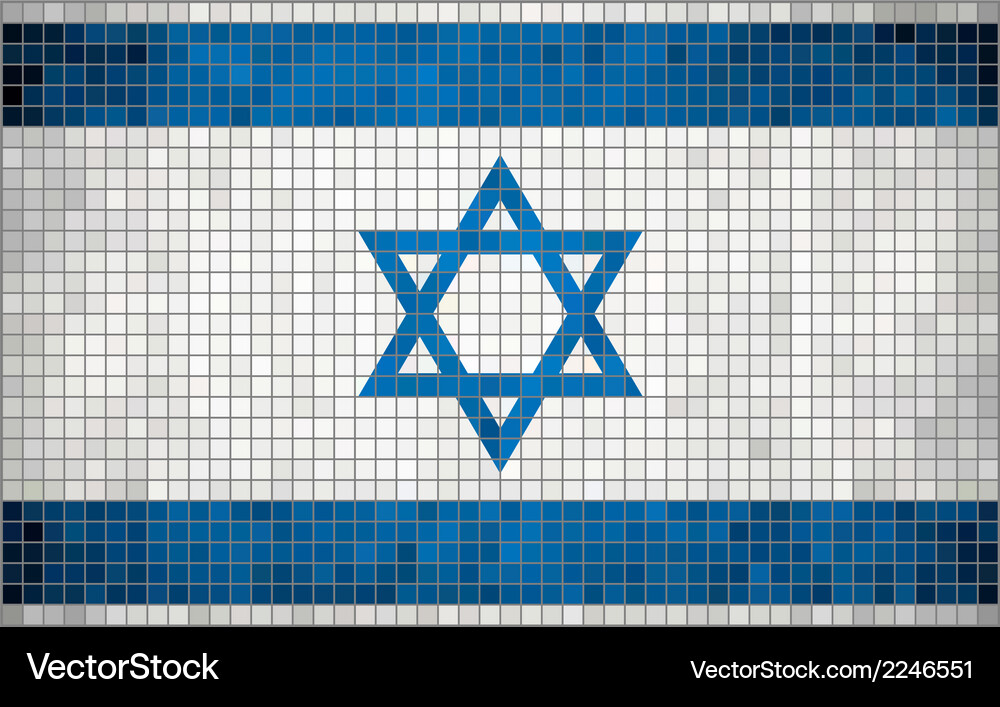 Flag of israel Royalty Free Vector Image - VectorStock